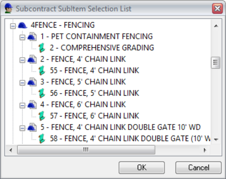 How to Use Internal Subcontract Change Orders to Change Quantity, Unit and Unit Cost of SubItems