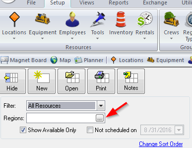How to Filter Resource Panel by Home Region