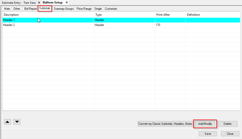 How to Change Biditem Headers