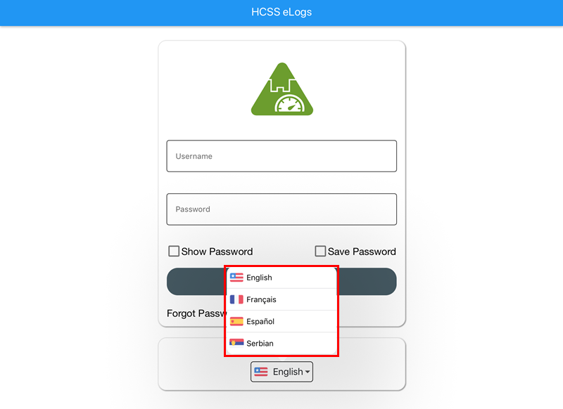 How to Change the Language for the eLogs Mobile Application?