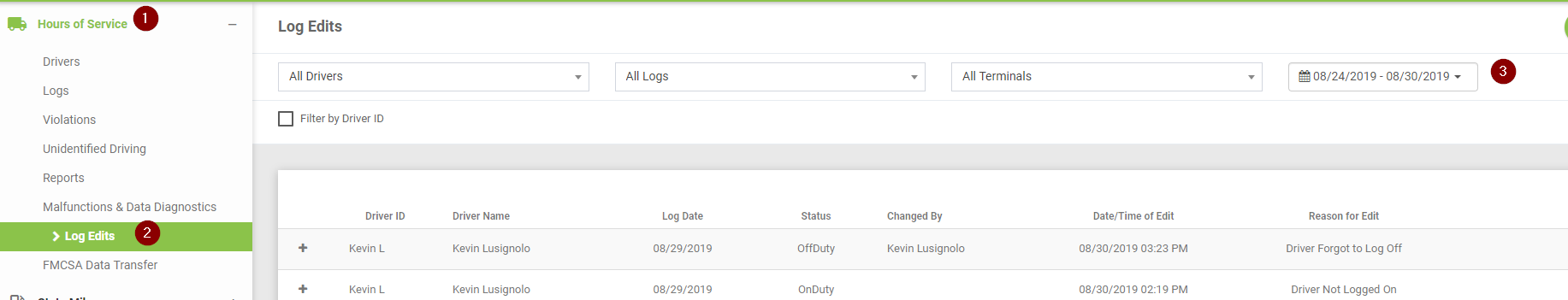 How to View All Edits Made in eLogs