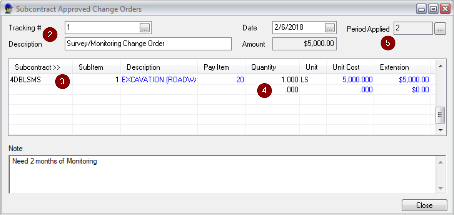 How to Create a Subcontract Approved Change Order