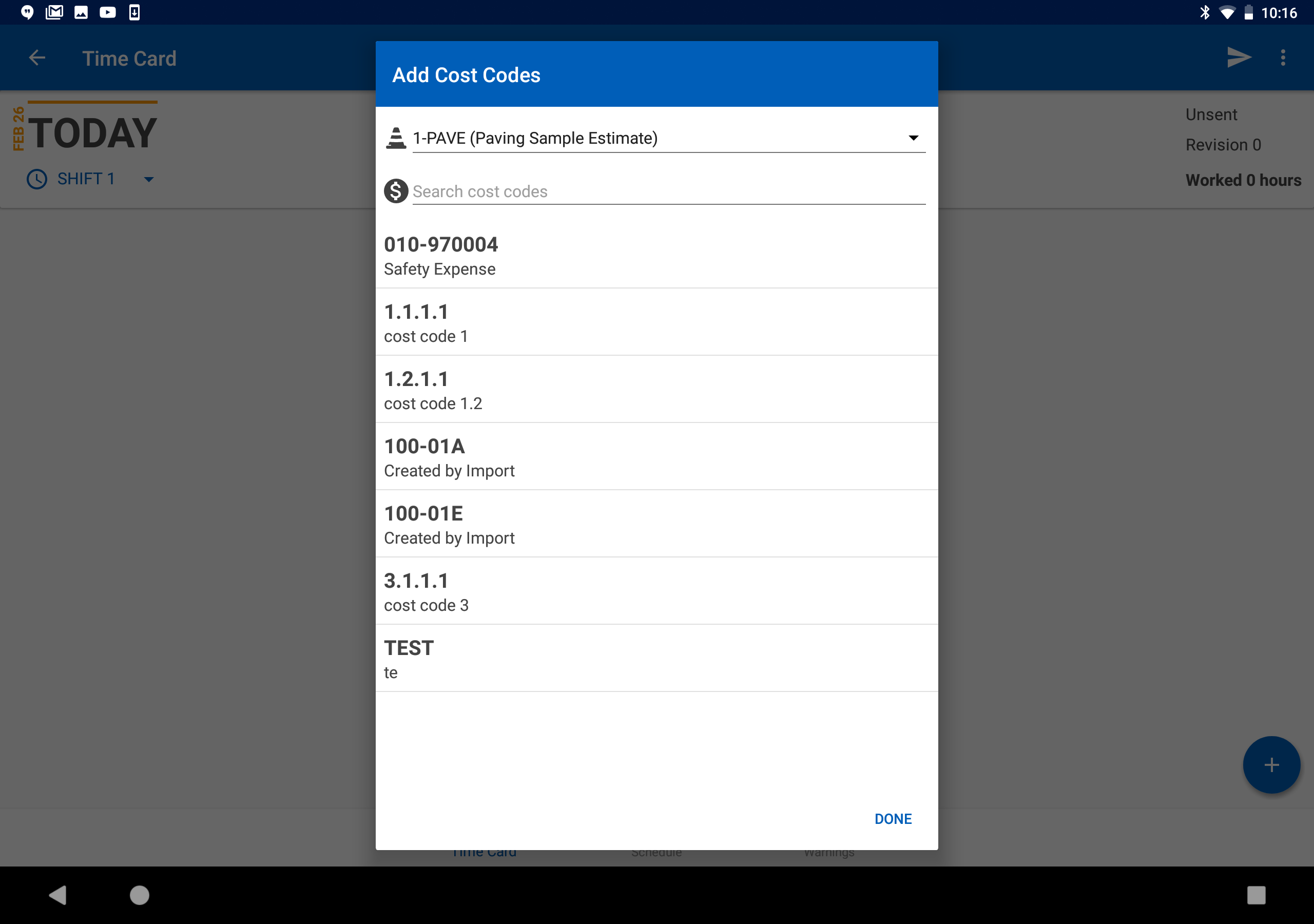 How to Create a HeavyJob One Time Card for Android Field Mobile