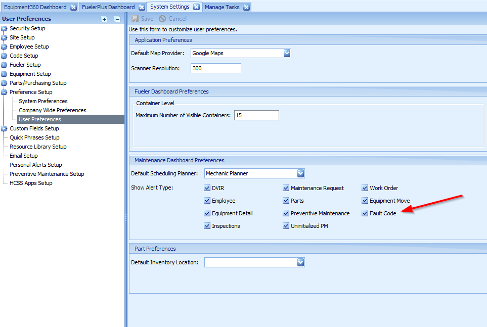 How to Set Up Fault Code Alerts