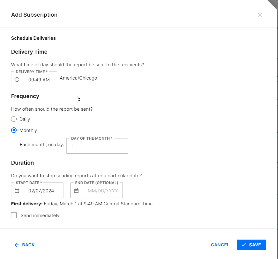 How to Schedule a Report/Dashboard in HCSS Insights