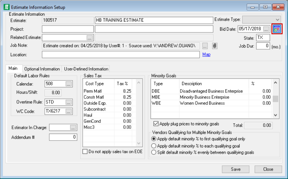 How to Schedule Bid Date and Bid Review Date in Outlook from HeavyBid