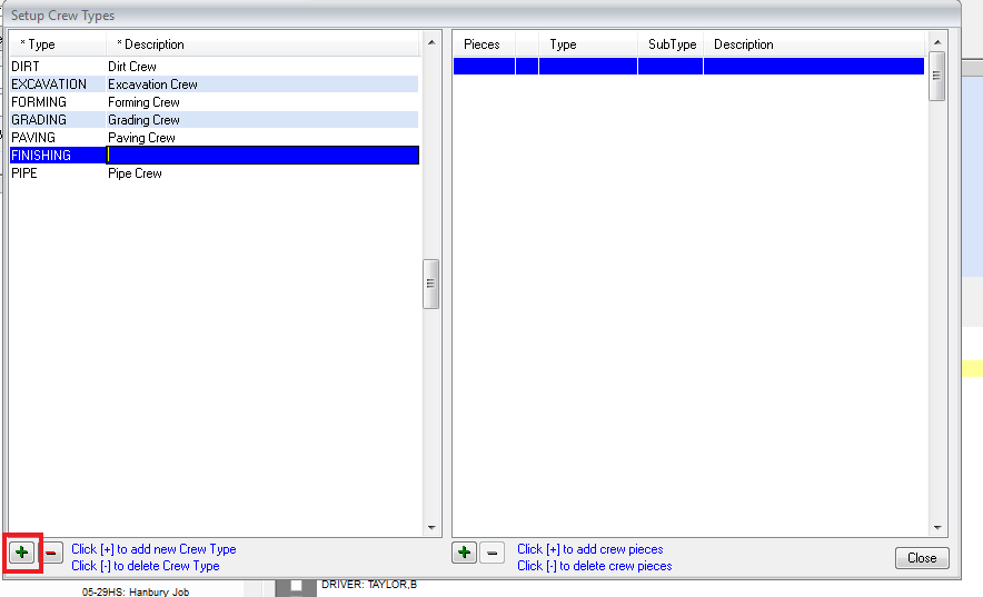 How to Set Up Crew Types in HCSS Dispatcher