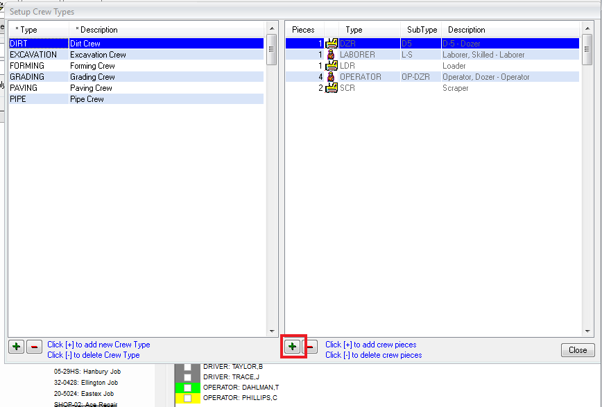How to Set Up Crew Types in HCSS Dispatcher