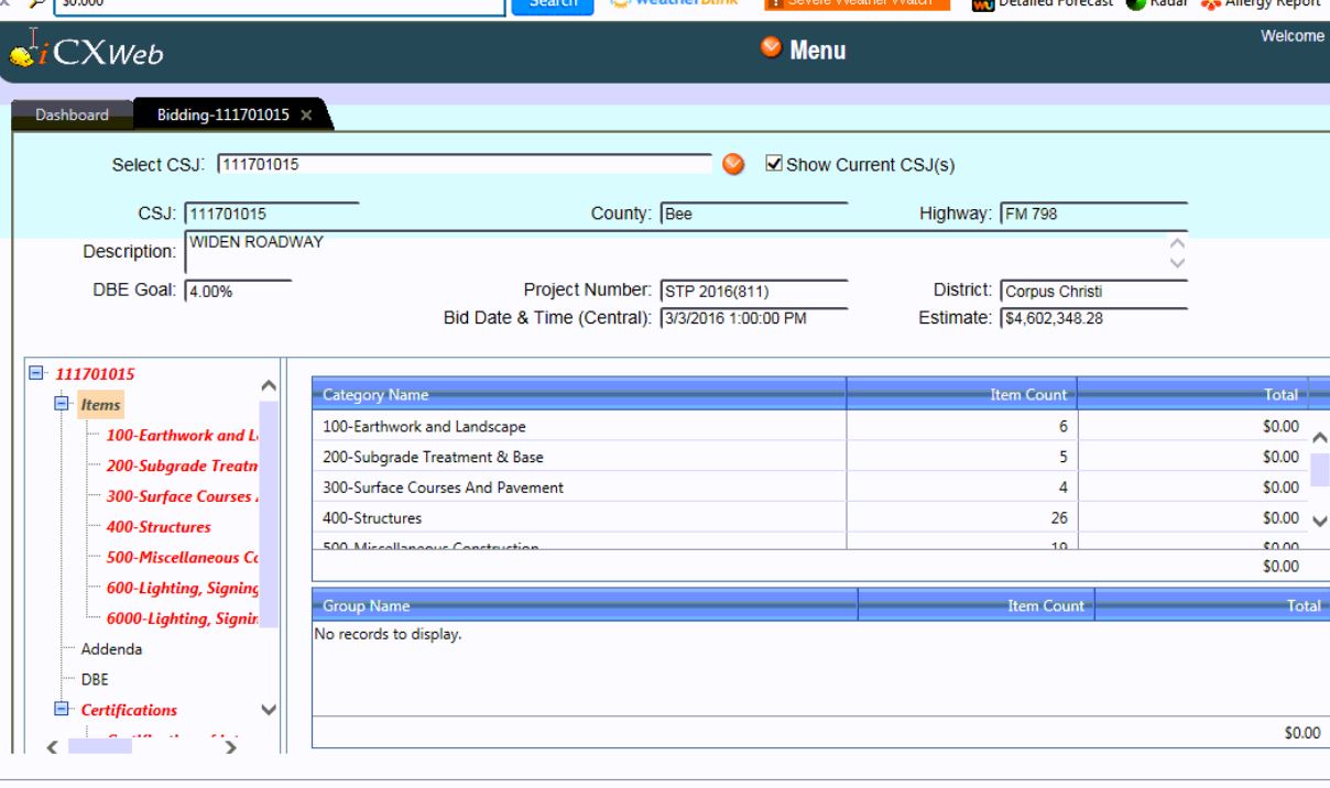 How to Import from DOT using new TXDOT ICX format?