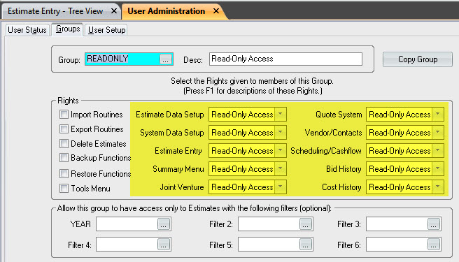 How to Restrict HeavyBid Users to Read-Only Access