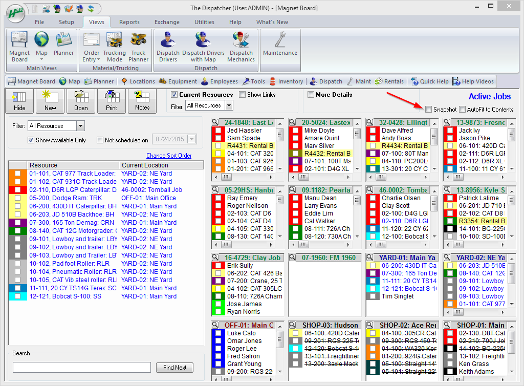 How to use the Snapshot Mode