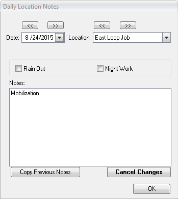How to Add Daily Notes to a Location