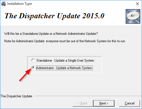 How to Update a Dispatcher Network (Multi-User) System