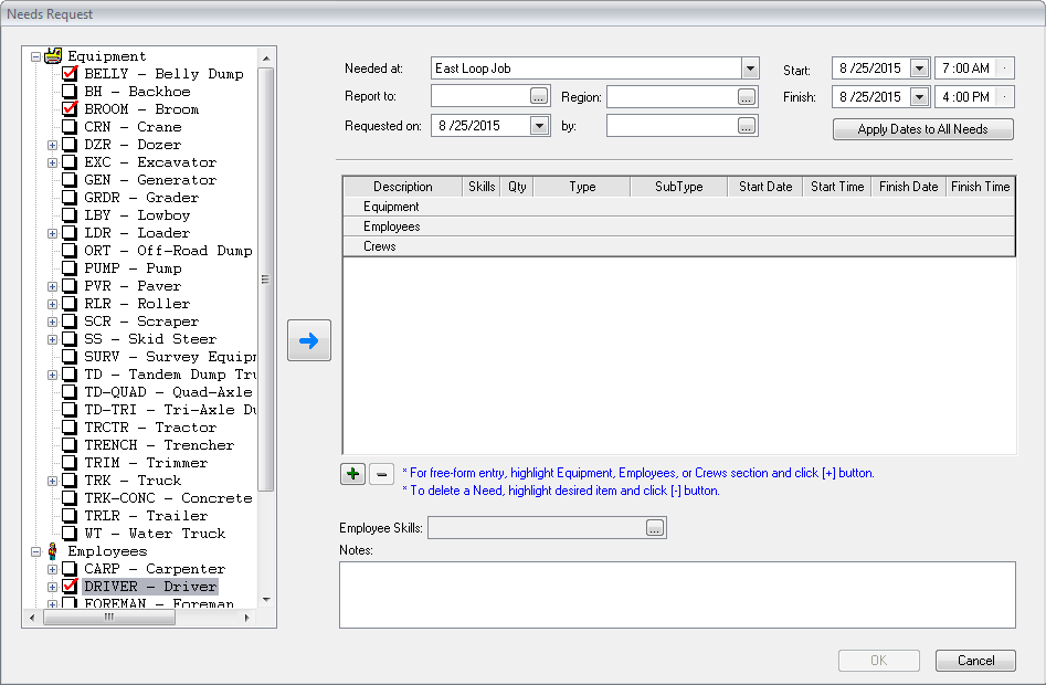 How to Add a Need to a Location