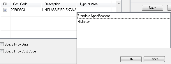 How to Populate Type of Work for CalTrans EWB T&M Billing
