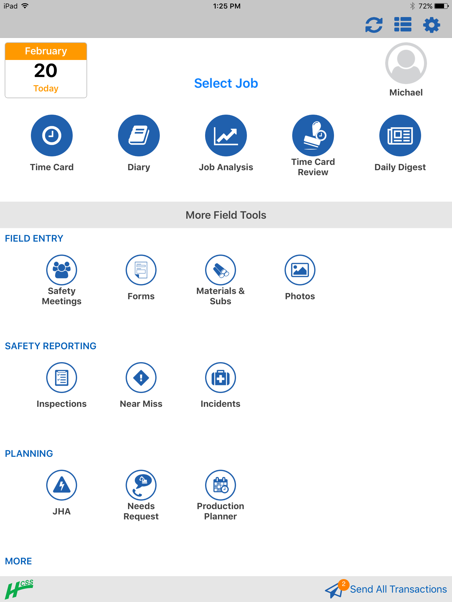 How to Customize the Home Screen for HCSS Field