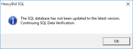 How to Run the HeavyBid SQL Data Verification Utility
