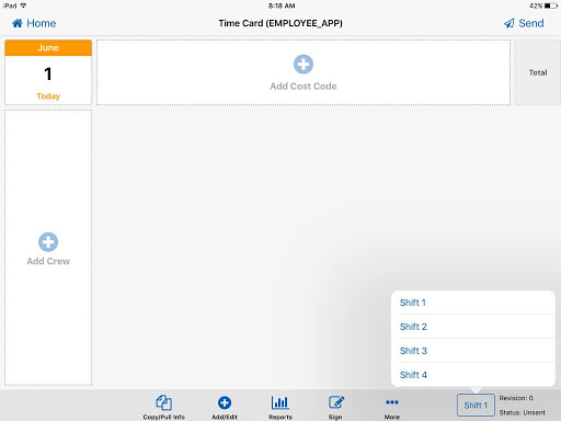 How to Change the Shift on a Time Card in the HCSS Field App