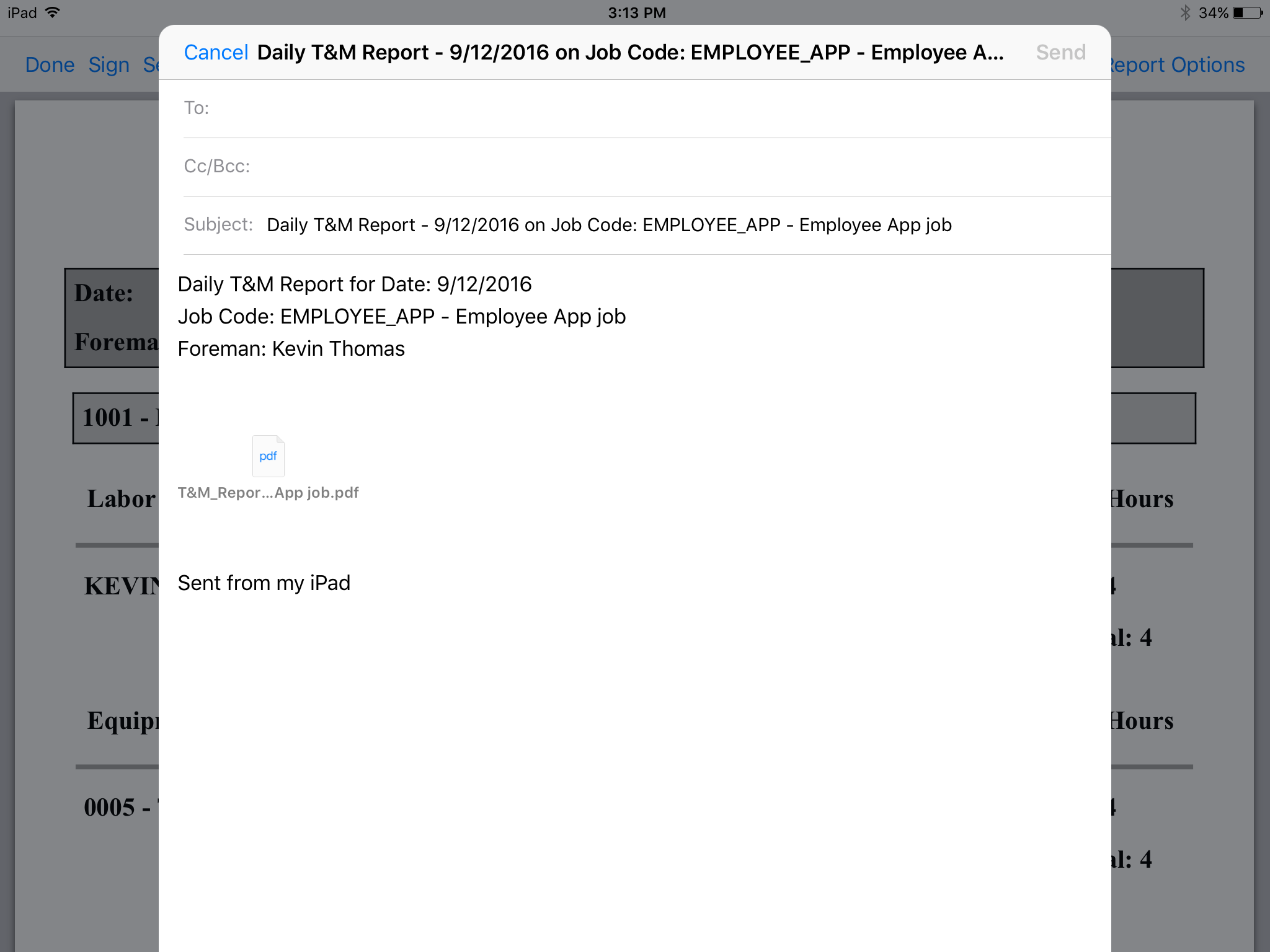 How to Create a T&M Report on HCSS Field Mobile