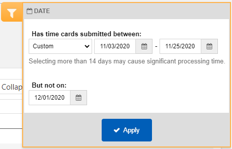 How to Run a Missing Time Card Report in HeavyJob Web