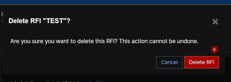 How to Delete an RFI in HeavyJob Project Management