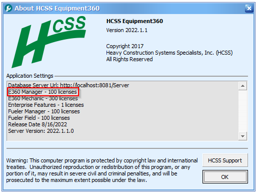 How to View License Counts in Equipment360 Manager