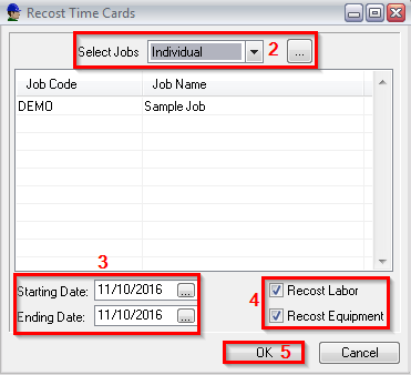 How to Recost in HeavyJob Manager
