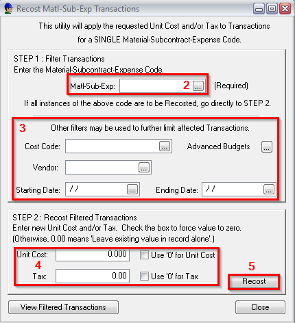 How to Recost in HeavyJob Manager