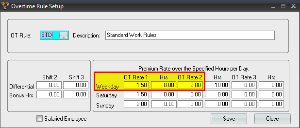 How to Set Up Overtime Rules