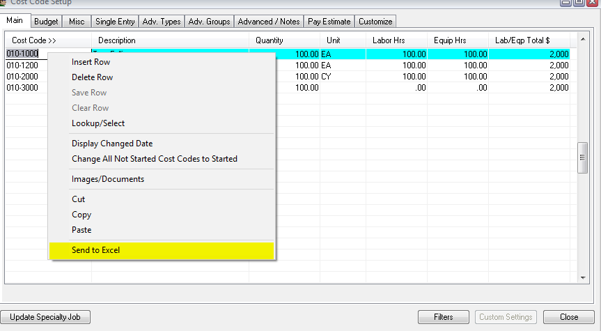 How to Export to Excel from HeavyJob Manager (Desktop)