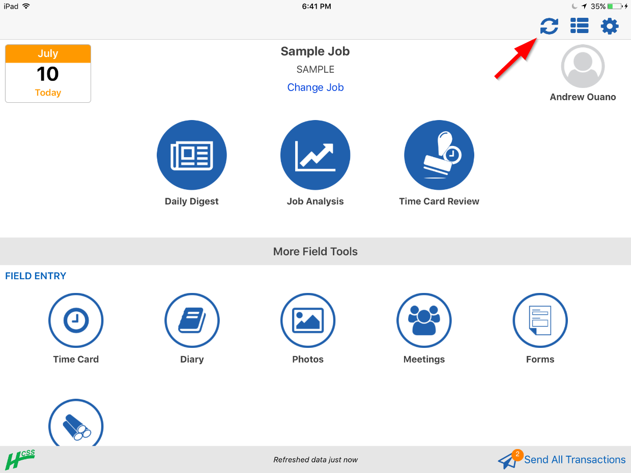 How to Perform a Full Refresh of HCSS Mobile Data