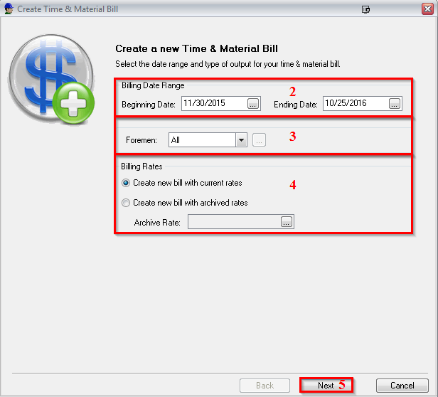 How to Set Up T&M Billing