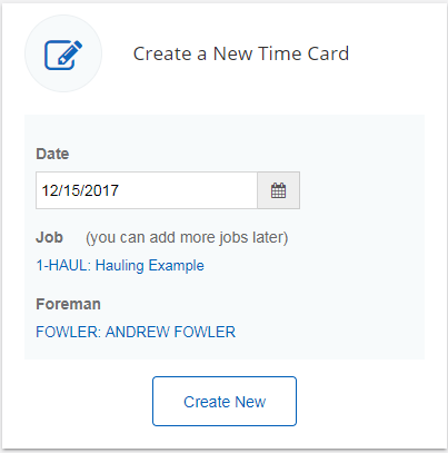 How to Create a Time Card in HeavyJob Web