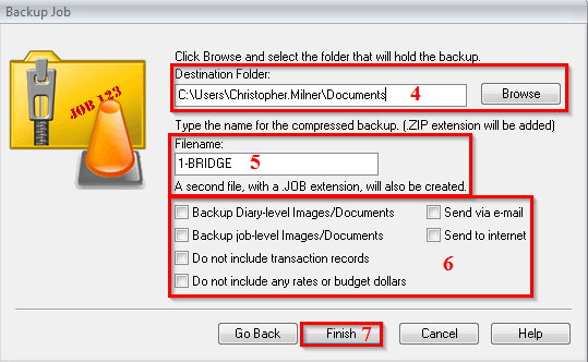 How to Backup Jobs in HeavyJob