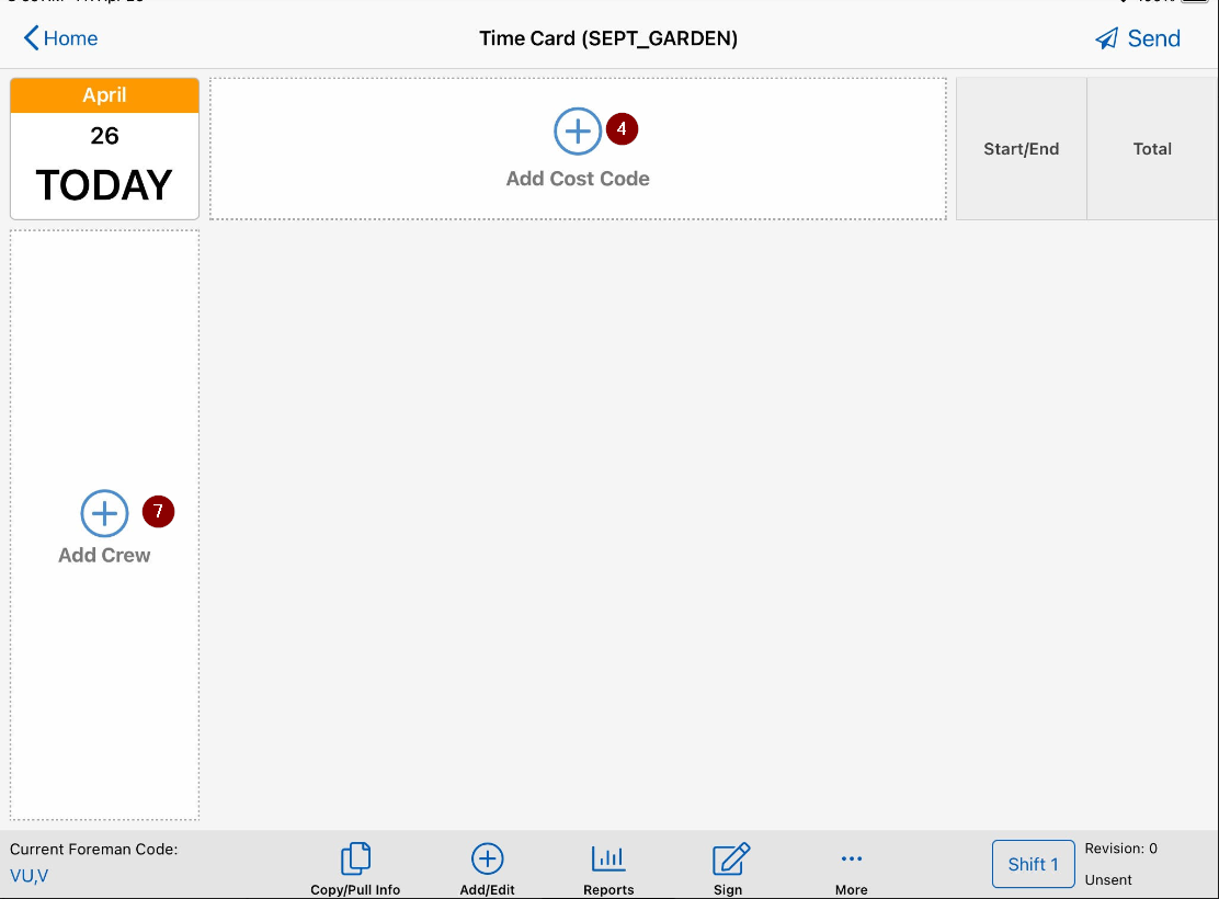 How to Create a Time Card in HCSS Field