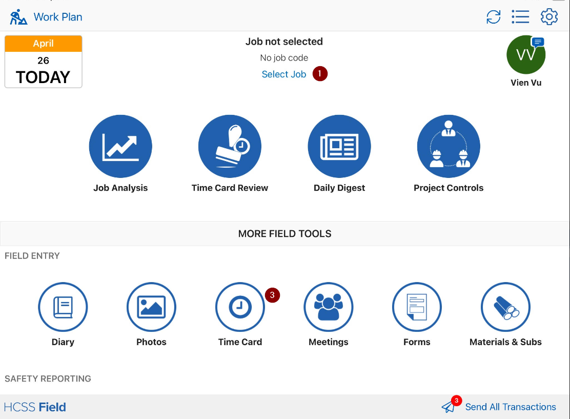 How to Create a Time Card in HCSS Field
