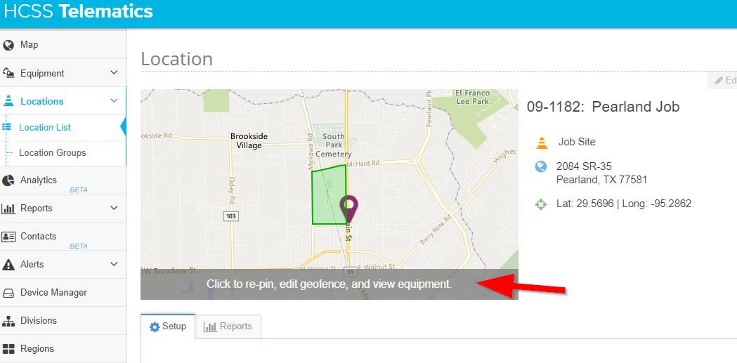 How to Create a Location Geofence in HCSS Telematics