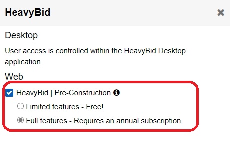 How to Add Pre-Construction Access to a Subscription Group