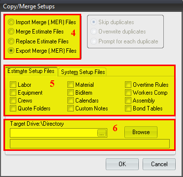 Overview: HeavyBid Copy/Merge Setups