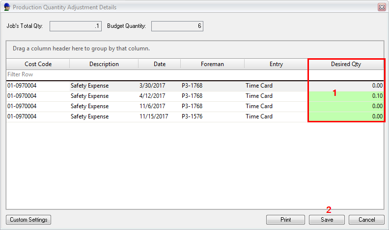 How to Use the Production Quantity Adjustment Tool