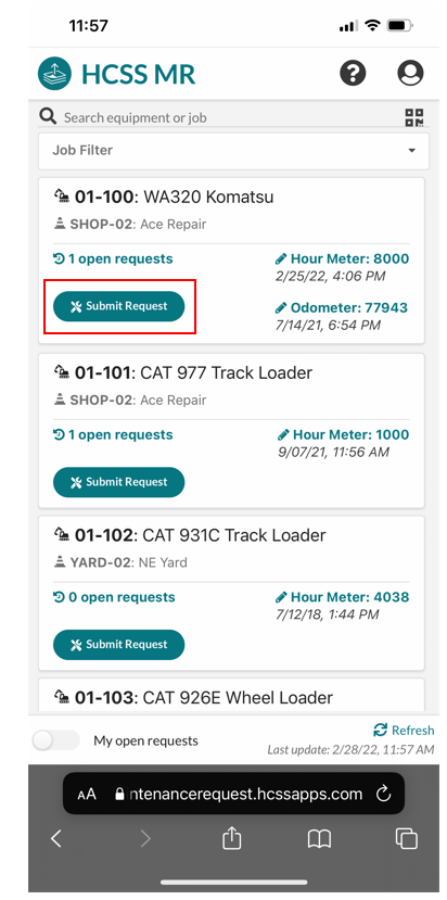 Maintenance Request Web App User Guide