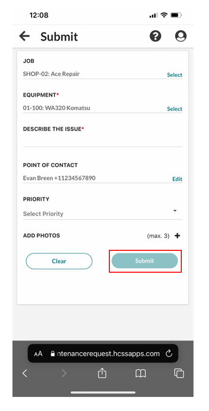 Maintenance Request Web App User Guide