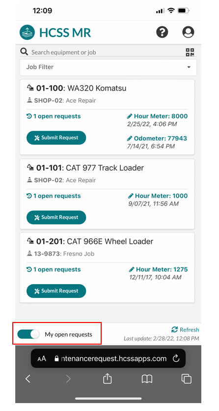 Maintenance Request Web App User Guide