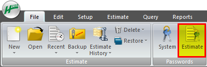 Overview: HeavyBid Estimate Passwords