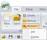 How to Restore a System Backup in HeavyJob Manager