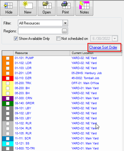 How to Change the Order of Resource Labels in the Resource Panel