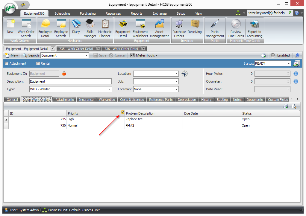 How To Apply Filters to Reports in Equipment360
