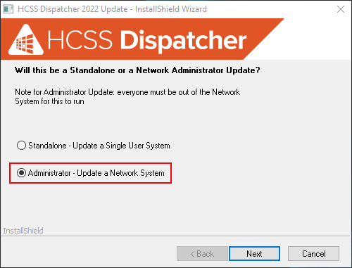 How to Update a Dispatcher Network (Multi-User) System