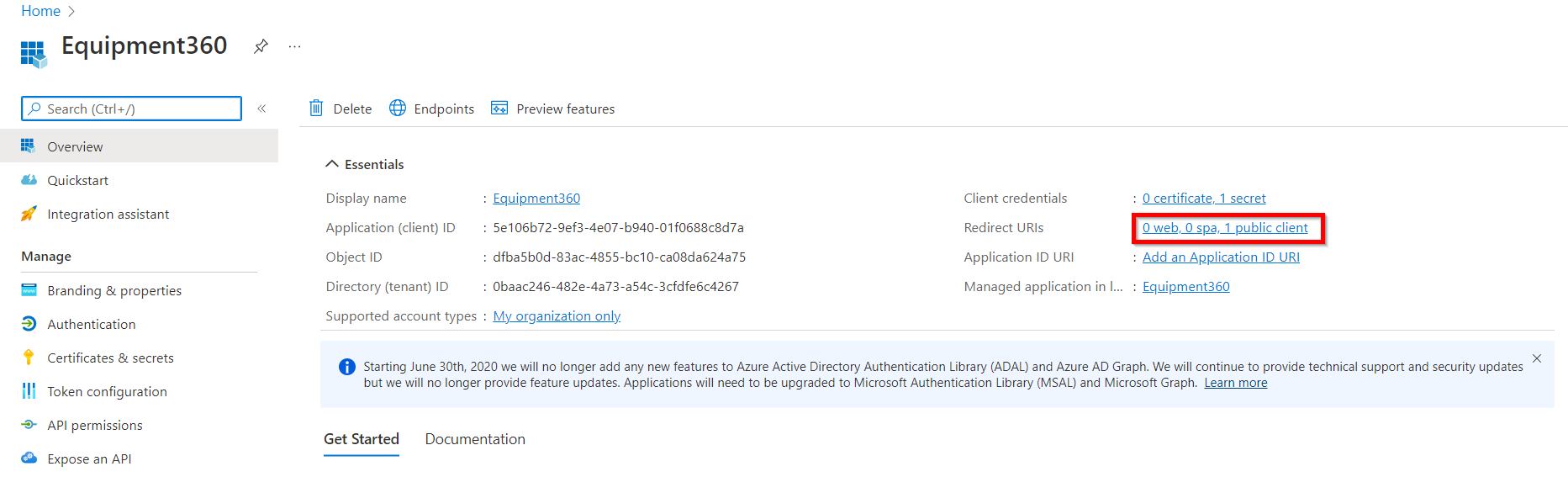 How to Configure Azure Office365 for Integration with Equipment360 ...