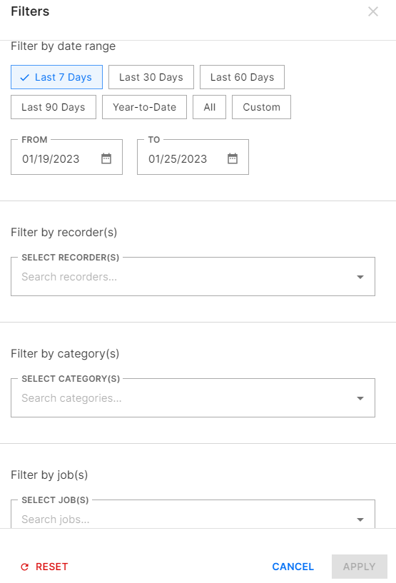 How to Export Recorded Forms to PDF on the Responses Page